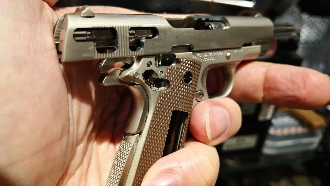 1 2 Shell Eject Metal Silver M1911 cut away version