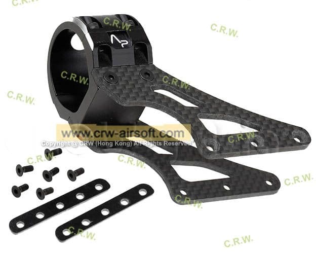 AIP 30mm Scope Mount for Hi-Capa Airsoft Pistol Silver