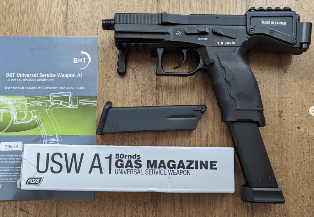 ASG B&T USW A1 Universal Service Weapon Long Gas mag