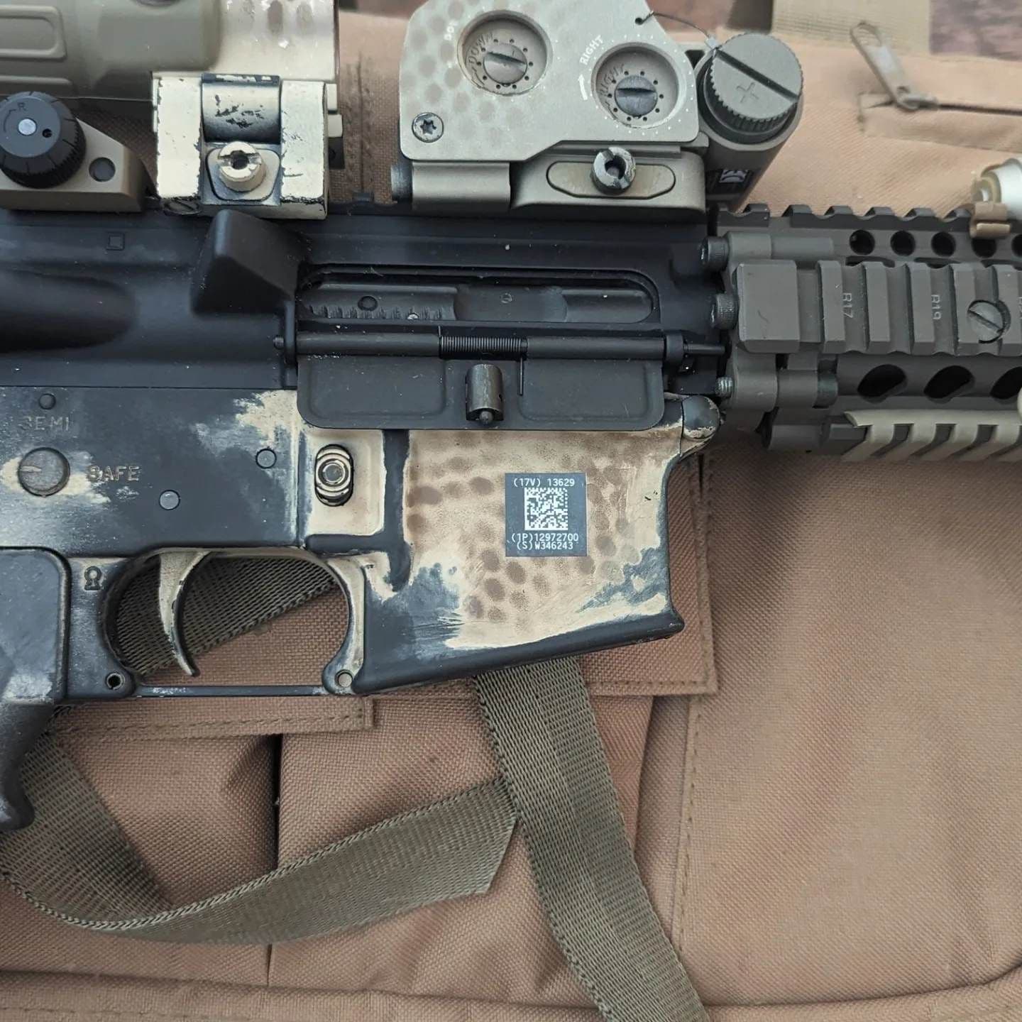 Blackjack Tactical Weapon Code Label For M4A1