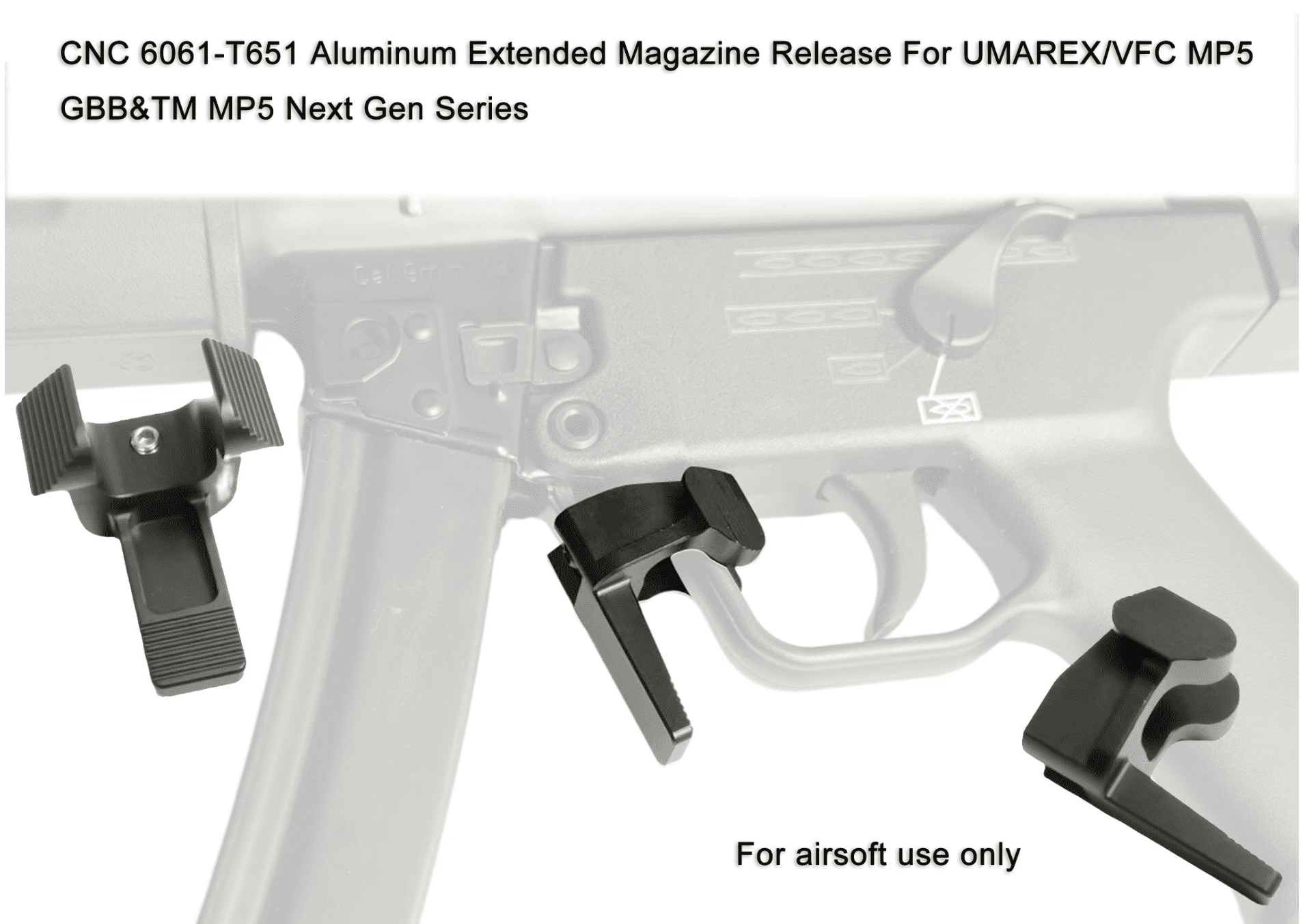 Bow Master Extended Magazine Release For UMAREX / VFC HK53 MP5 & G3 GBB ...