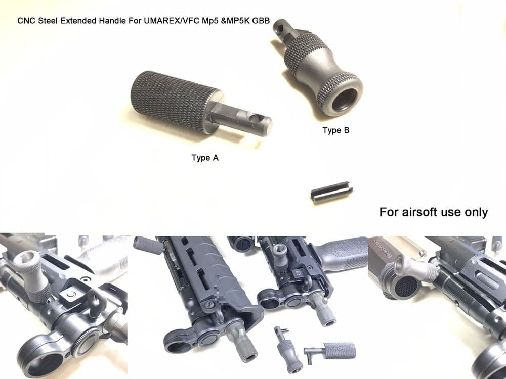 Bow Master Steel Extended Charging Handle for VFC MP5