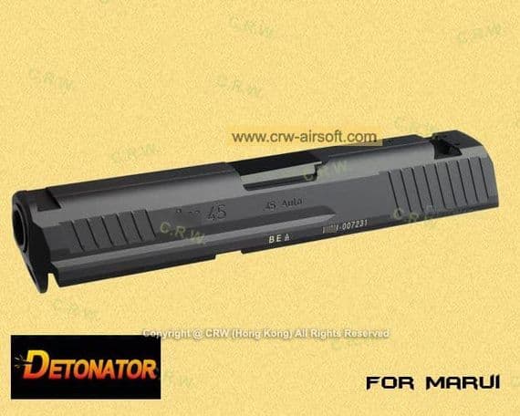 Detonator CNC Aluminum HK45 Slide Set for Marui HK45 GBB & x28;Black& x29;