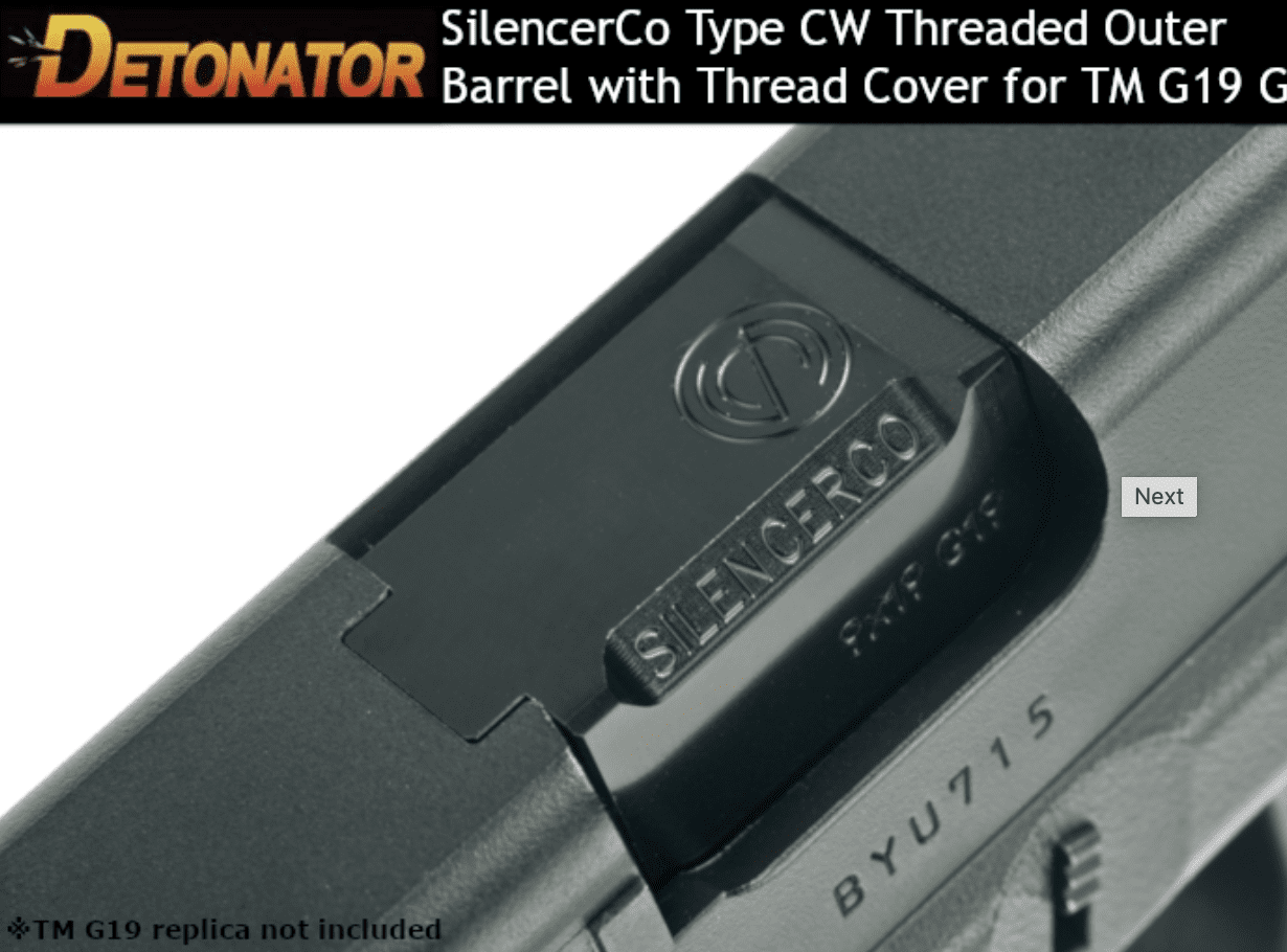 DETONATOR - SilencerCo Type CW Threaded Aluminum Outer Barrel with ...