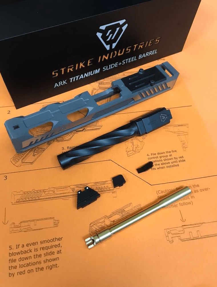EMG Strike Industries ARK Titanium Slide Steel Barrel Polymer 80 frame ...