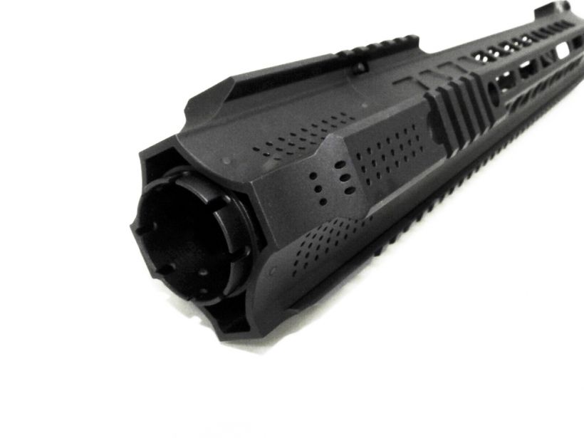 G&P Long Railed Handguard Black with SAI QD System For WA M4 Series GBB