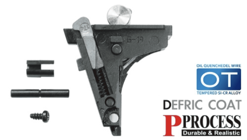 Guarder GLK-220 Steel Rear Chassis set for MARUI G17/19 Gen4 GBB