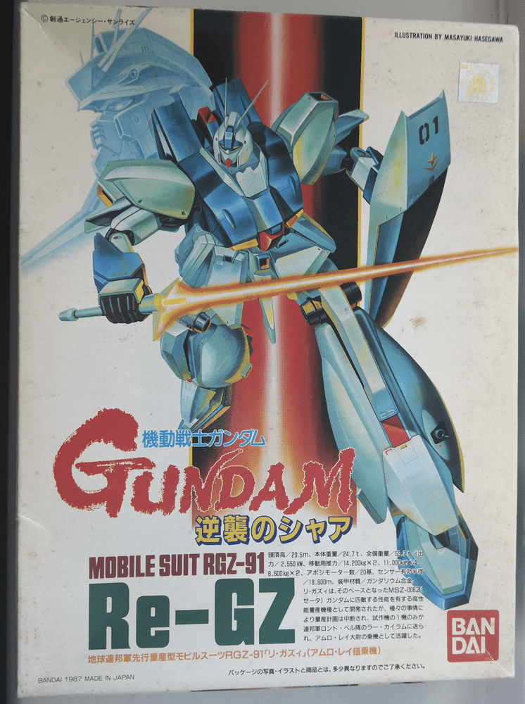 Gundam 1987 vintage Gunpla RGZ-91 Re-GZ is a 1/144 scale Gunpla