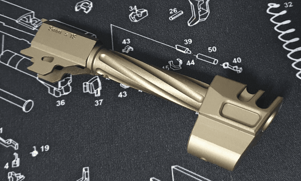 GUNDAY CNC Outer Barrel with Compensator Type A for SIG AIR M18 GBB Airsoft