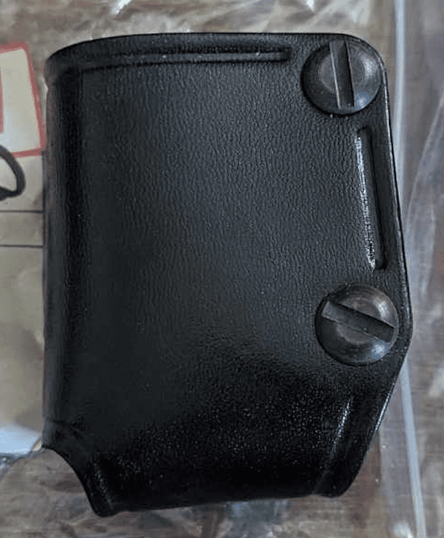 HELLWEG Made in Australia Hi-power 9mm magazine leather pouch x2
