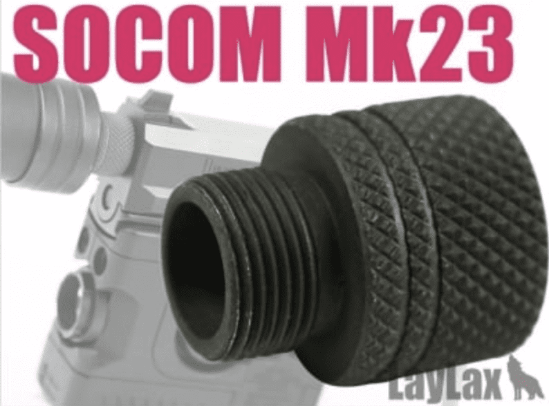 Laylax Nineball Tokyo Marui SOCOM MK23 to 14mm CW Silencer Adapter