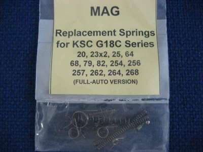 MAG REPLACEMENT SPRING SET FOR KSC AIRSOFT GLOCK 18C SERIES