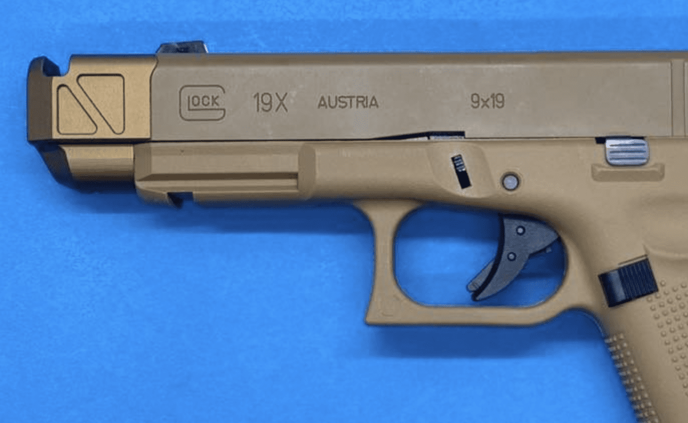 Pro Arms PM-style -14mm Compensator for Marui & Umarex Glock19X Glock45 ...