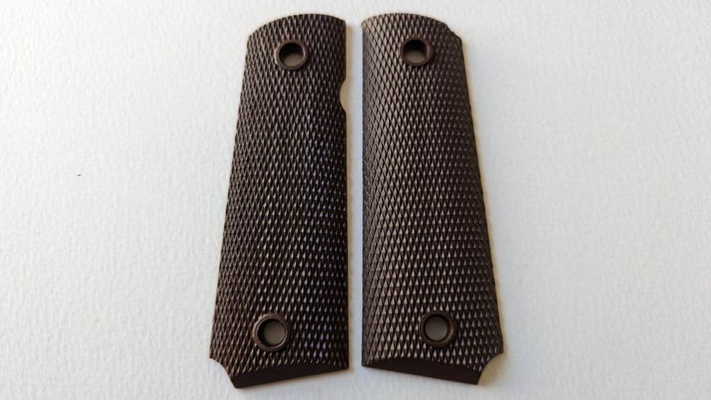 USA Made WW2 style M1911A1 Plastic grips Brown