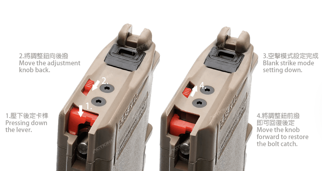 VFC M4 VMAG GBB Gas Magazine V3 30 rounds Compatible with VFC HK416 - Tan