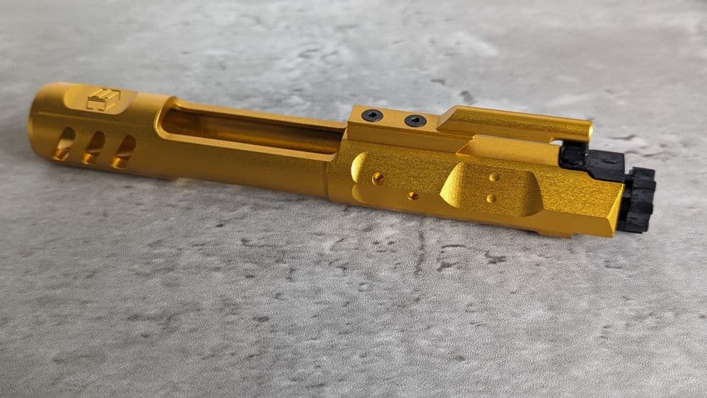 YSC GHK M4 GBB Nozzle Low power GOLD Super light weight Bolt Carrier ...