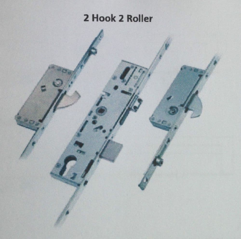 ERA Replacement Multipoint Lock for PVCu door 2 Hook & Roller Door Lock