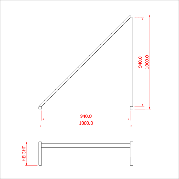 Easydeck Triangular 1m Module