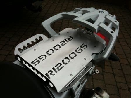 BMW R1200GS Rear Seat Area Covering Plate & Rack
