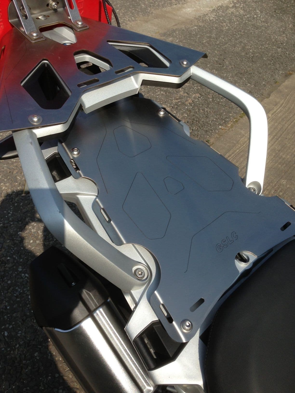R1200GS LC Rear Pillion Seat Plate Rack