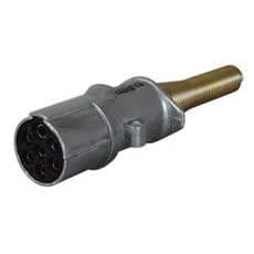 24V 7 Pin Alloy Trailer Socket - ISO 1185 24N -0-477-89