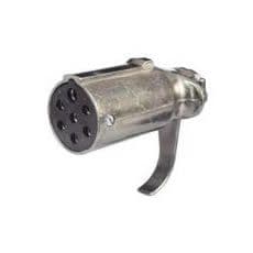24V 7 Pin Metal Trailer Clang Socket - ISO 1185 24N -0-477-19