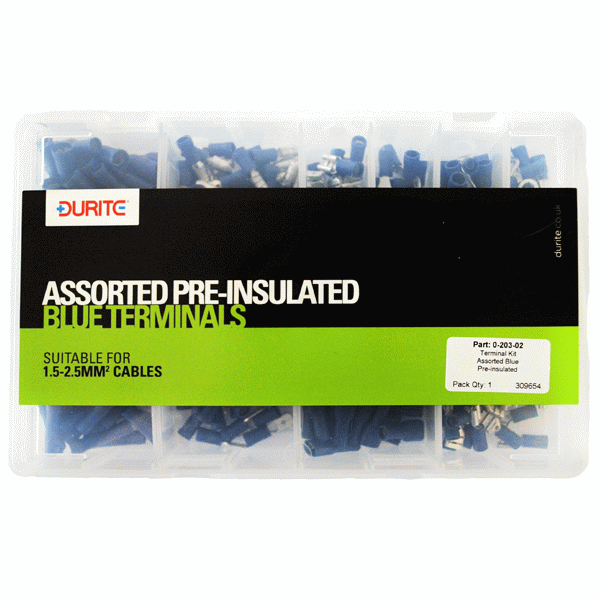 Assorted Pre-insulated Blue Terminals-0-203-02