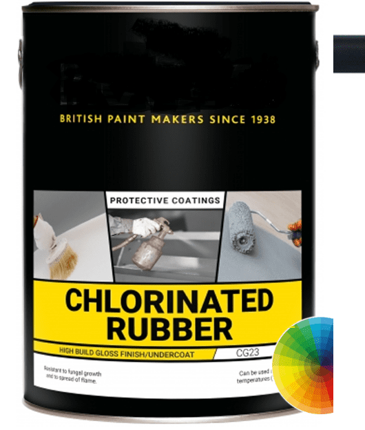 Black Chlorinated Rubber Paint - 5 Litre- INT-0-316-05
