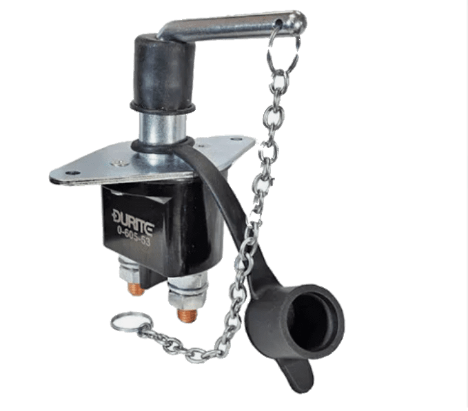 Heavy Duty Battery Isolator with Removable Key and Splashproof Cover ...