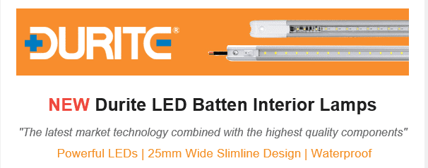 Durite LED Batten Interior Lamp 1120cm without switch 0-668-43