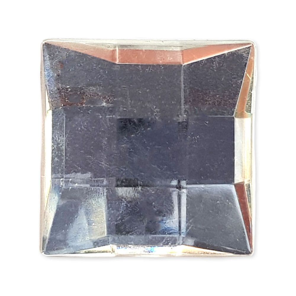16mm CLEAR Square Shape Acrylic Embellishment Gems