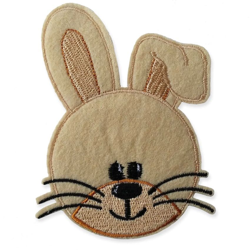 FlOPSY BUNNY MOTIF IRON ON EMBROIDERED PATCH APPLIQUE