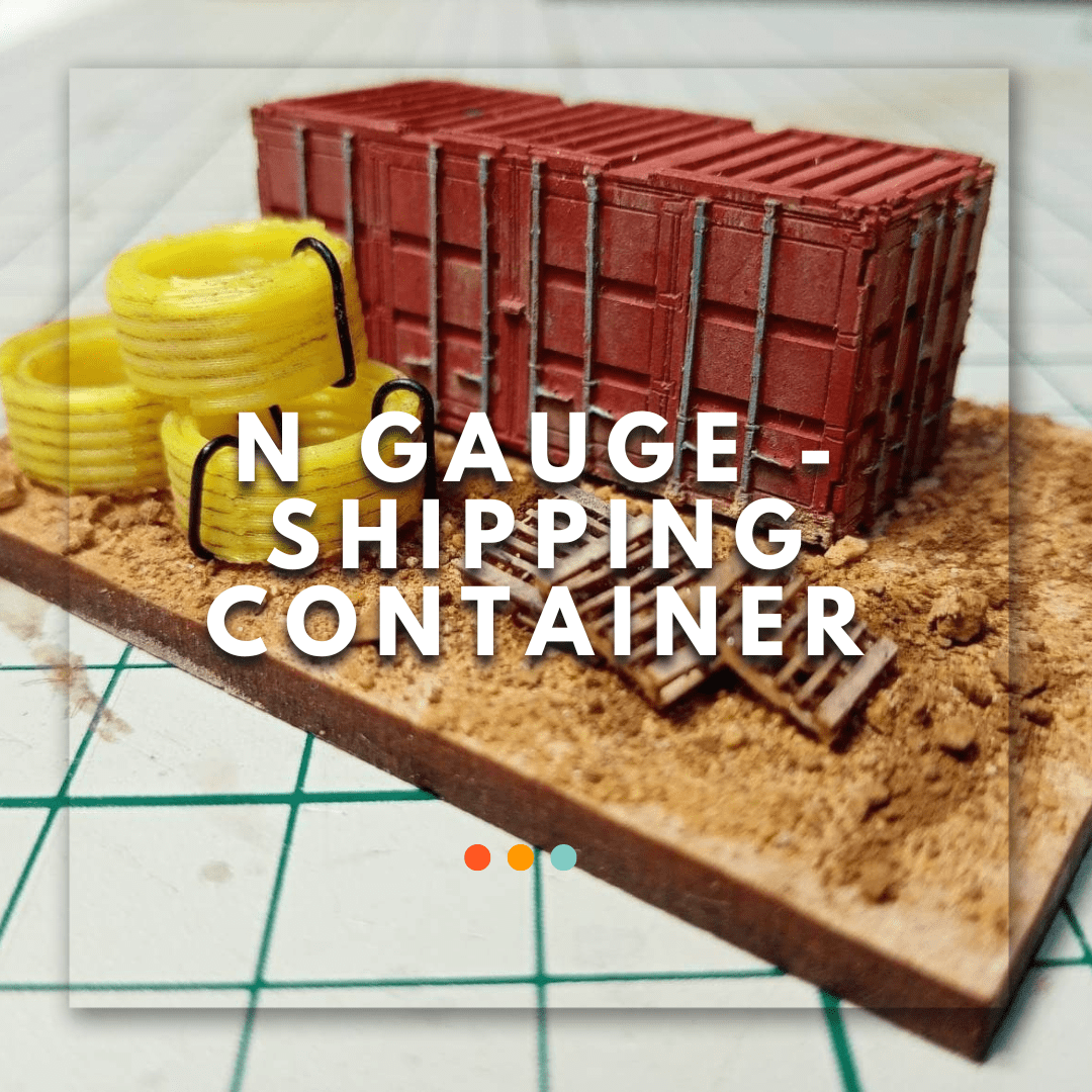 Modelling An N Gauge Shipping Container Scene