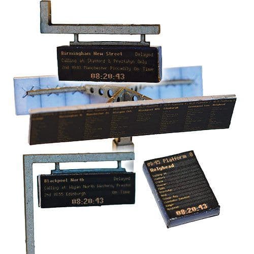 AX014-OO Next Train Indicators/Displays & Platform Clocks OO/4mm/1 76