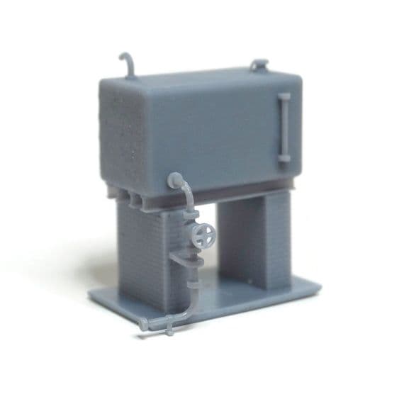 Oil / Fuel Tank On Brick Pillars For OO Gauge & 1:76 Scale