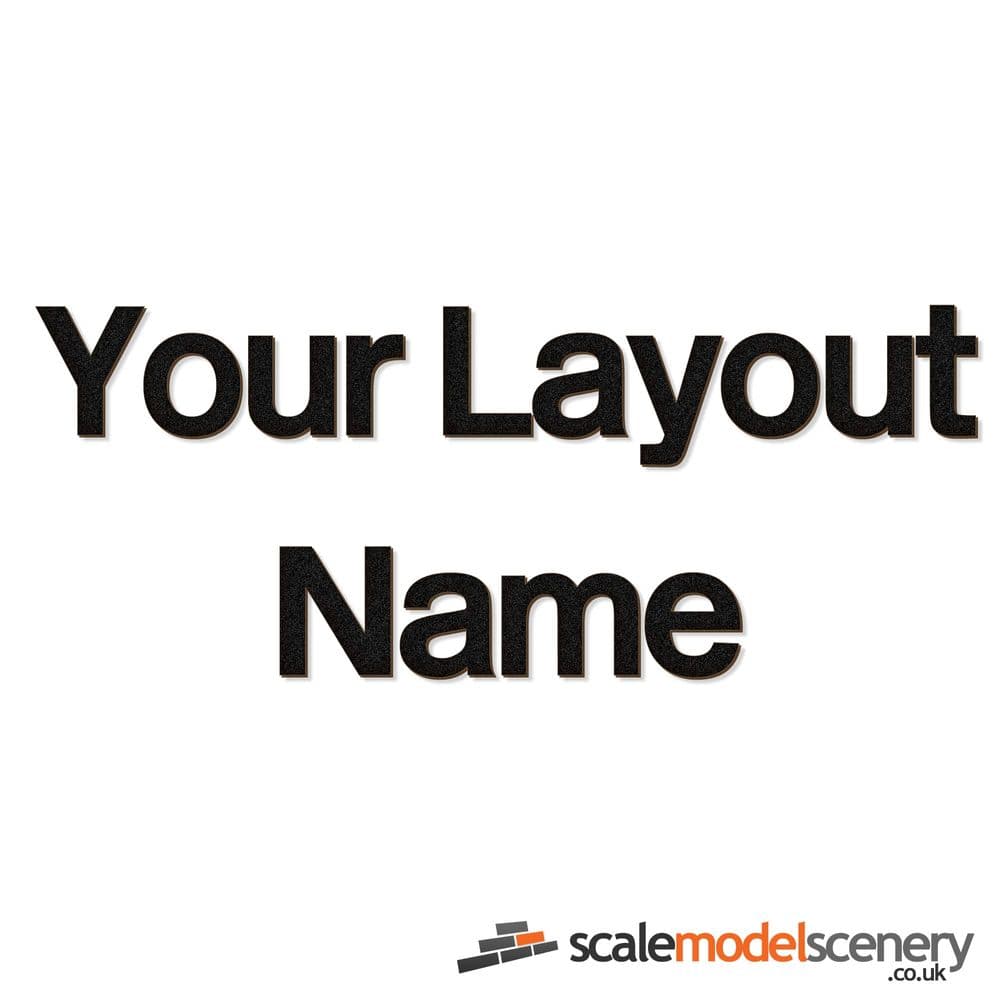 British Rail Lettering For Layout Name Plaques & Signs - 25mm 50mm 75mm ...