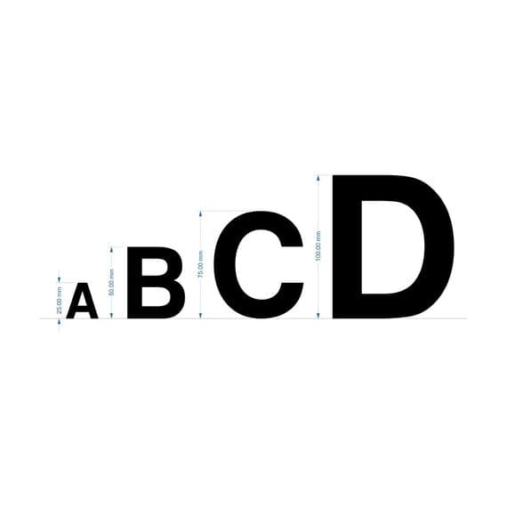 British Rail Lettering For Layout Name Plaques & Signs - 25mm 50mm 75mm ...