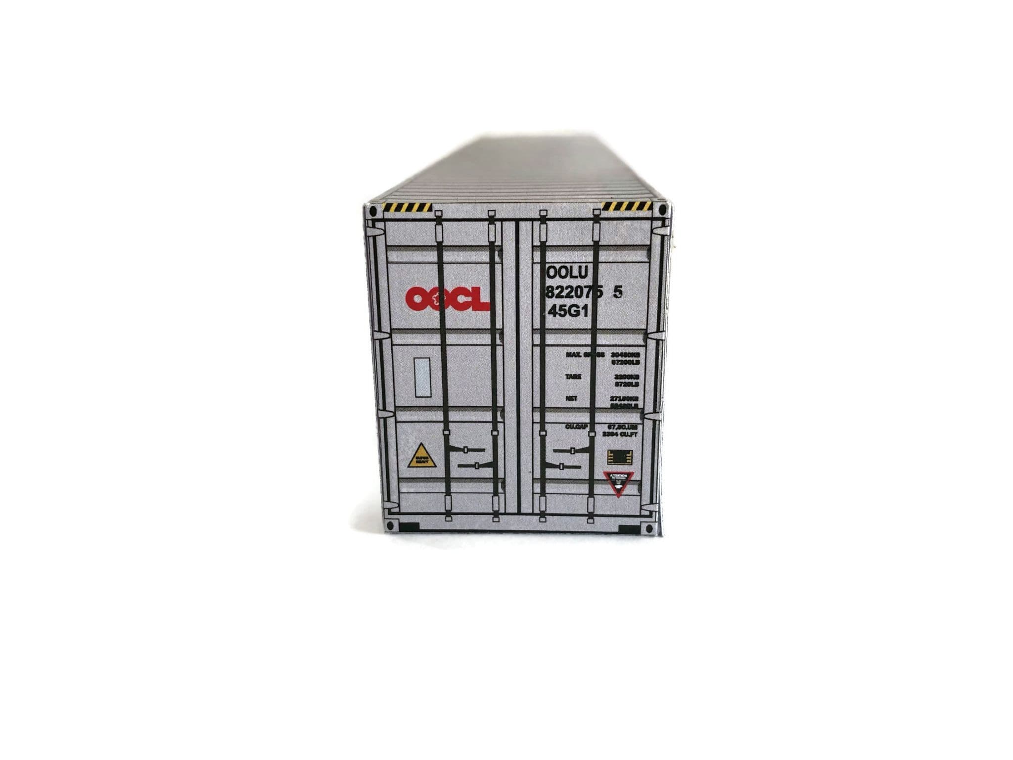 CT007-OO 40ft OOCL Container Card Kit Pack of 2 - OO/4mm/1 76