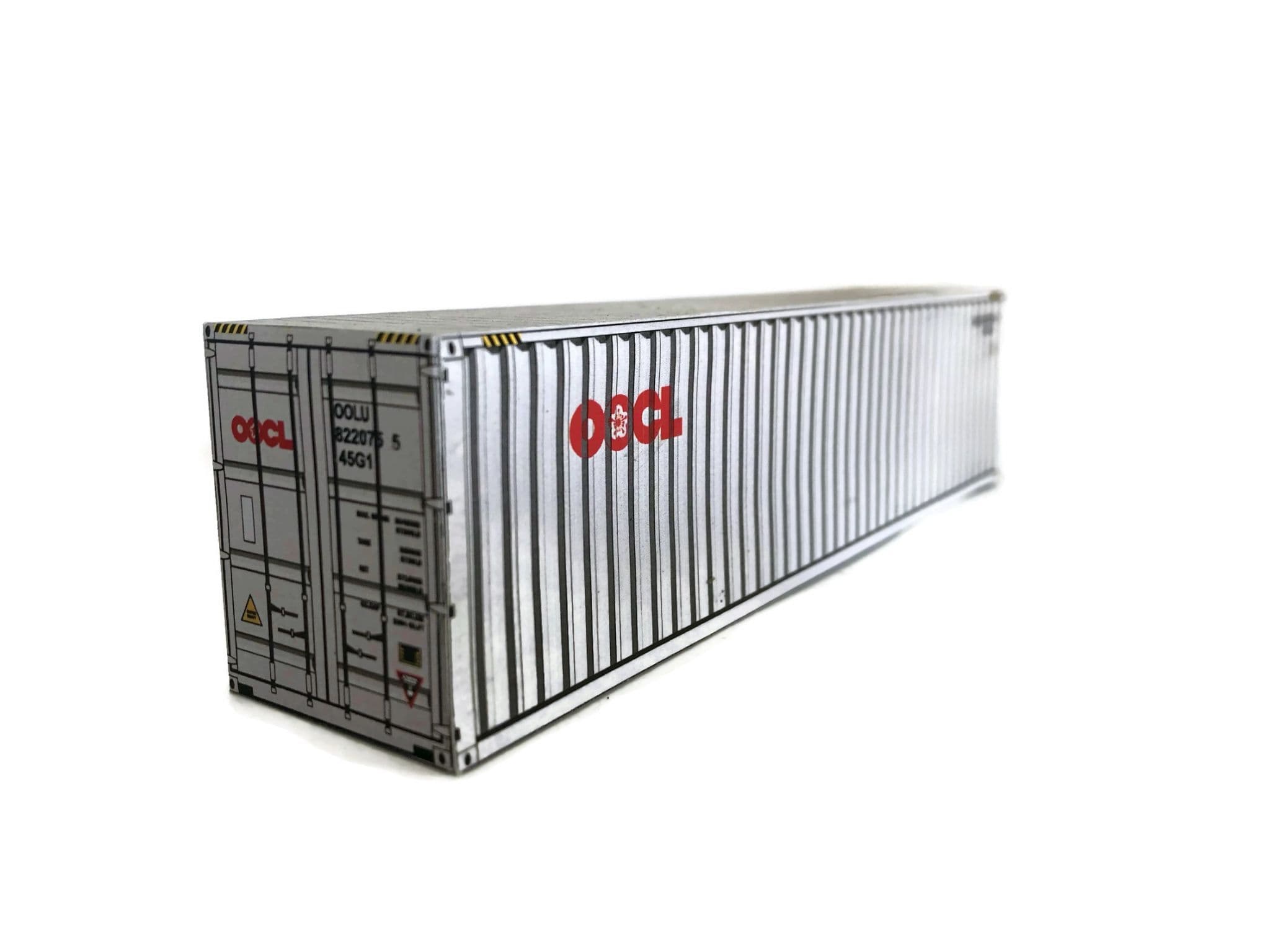 CT007-OO 40ft OOCL Container Card Kit Pack of 2 - OO/4mm/1 76