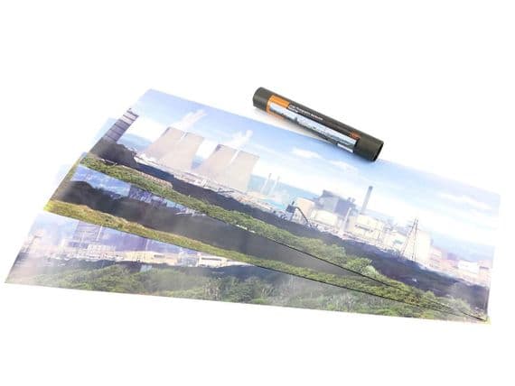 Gaugemaster GM706 Industrial Scene Large Backscene OO