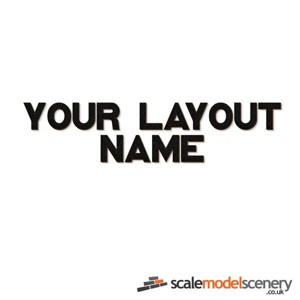 GWR Lettering For Layout Name Plaques & Signs - 25mm 50mm 75mm & 100mm