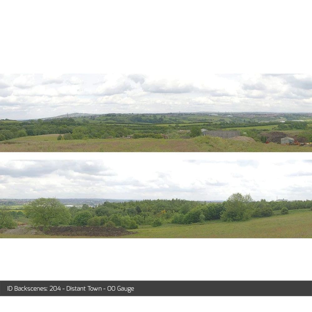 ID Backscenes 204 Distant Town OO/HO 15" Backscene