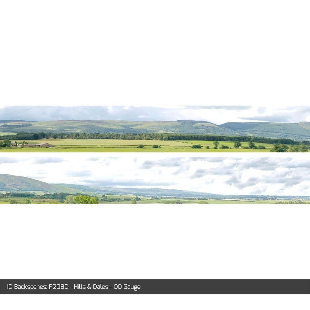 ID Backscenes P208D Hills & Dales OO/HO 9" Backscene