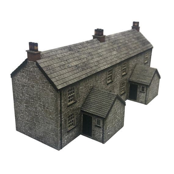 OO Gauge Terraced Houses / Cottages Laser Cut Building Kit - KX080-OO ...