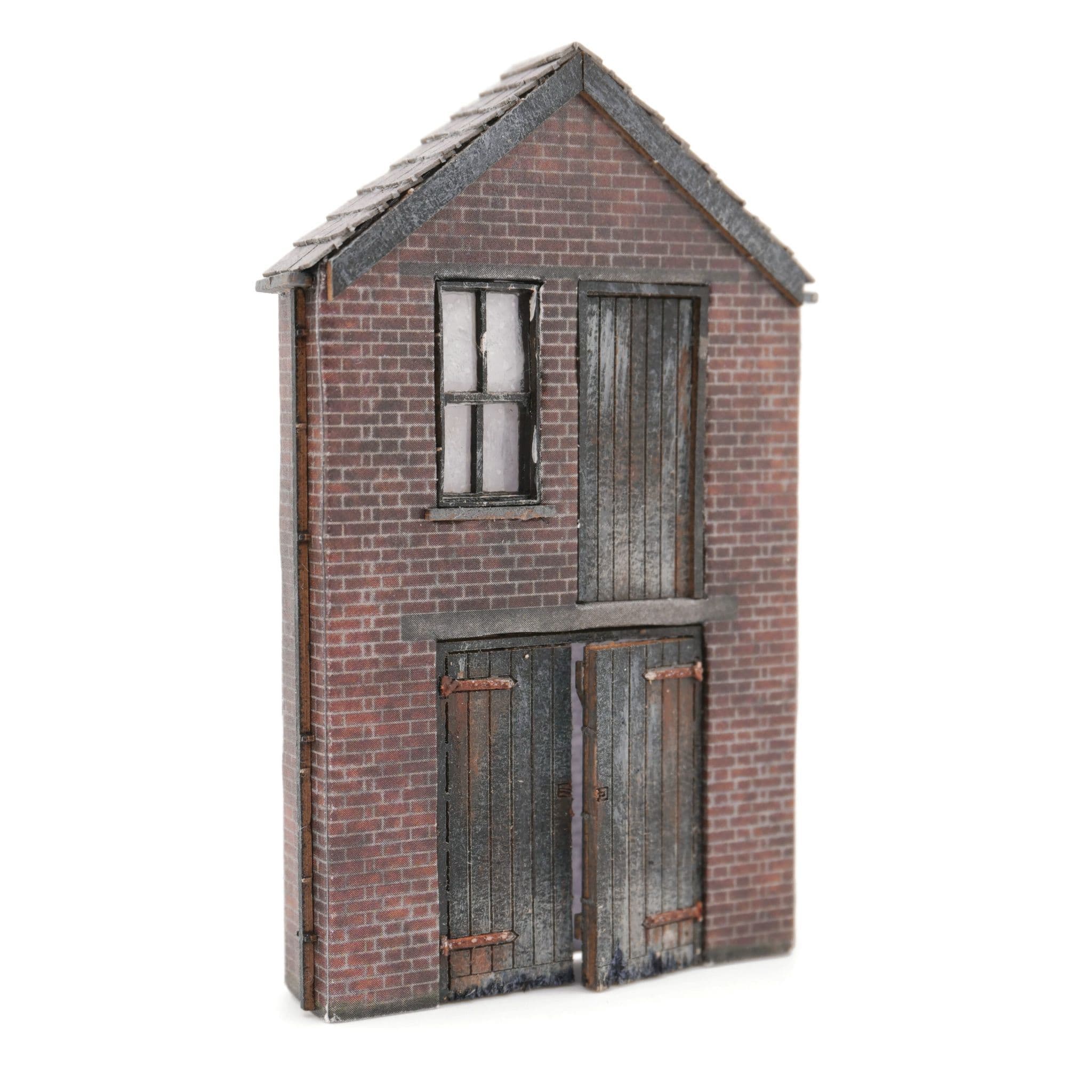 Low-Relief Lockup / Stores OO Scale Laser Cut Building Kit - KX128-OO