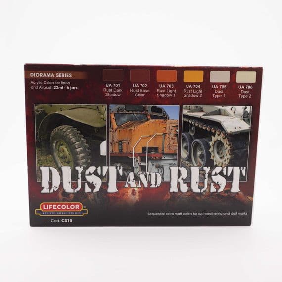 LifeColor Rust and Dust Acrylic Paint Set 22ml x 6