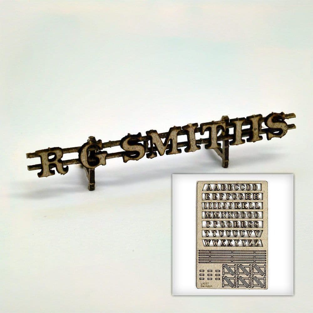 LX037-4mm Laser Cut Lettering 4mm