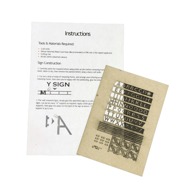 LX037-4mm Laser Cut Lettering 4mm