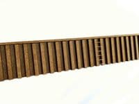 LX107-OO Canal Piling 600mm OO/4mm/1 76