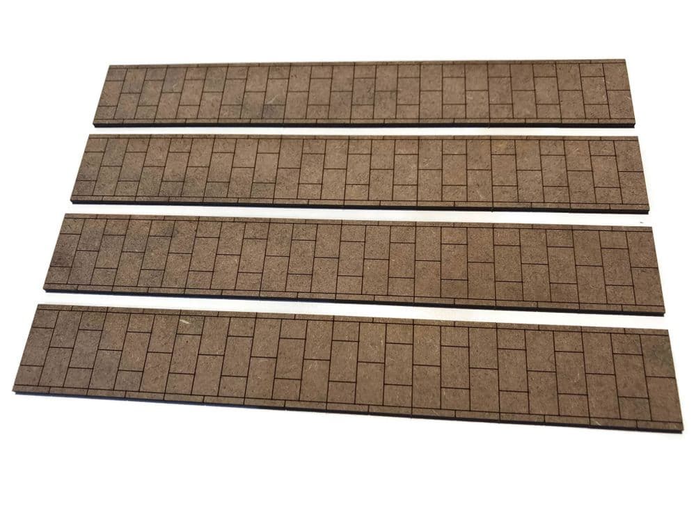 Straight Model Railway Pavement Strips For Creating Realistic OO Gauge ...